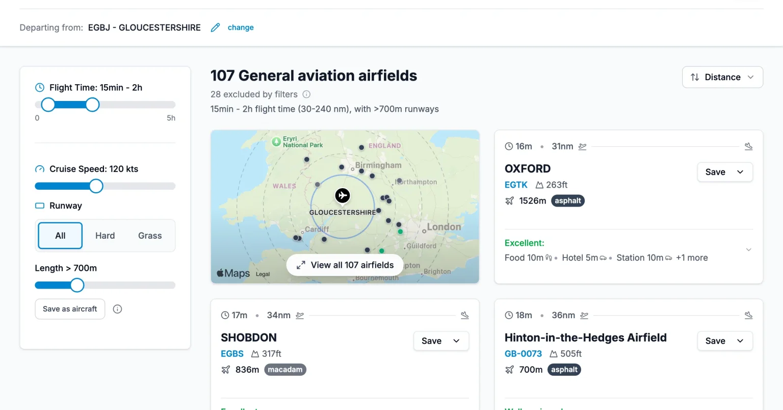 AirfieldFinder | UK Airfield Guide for GA Pilots